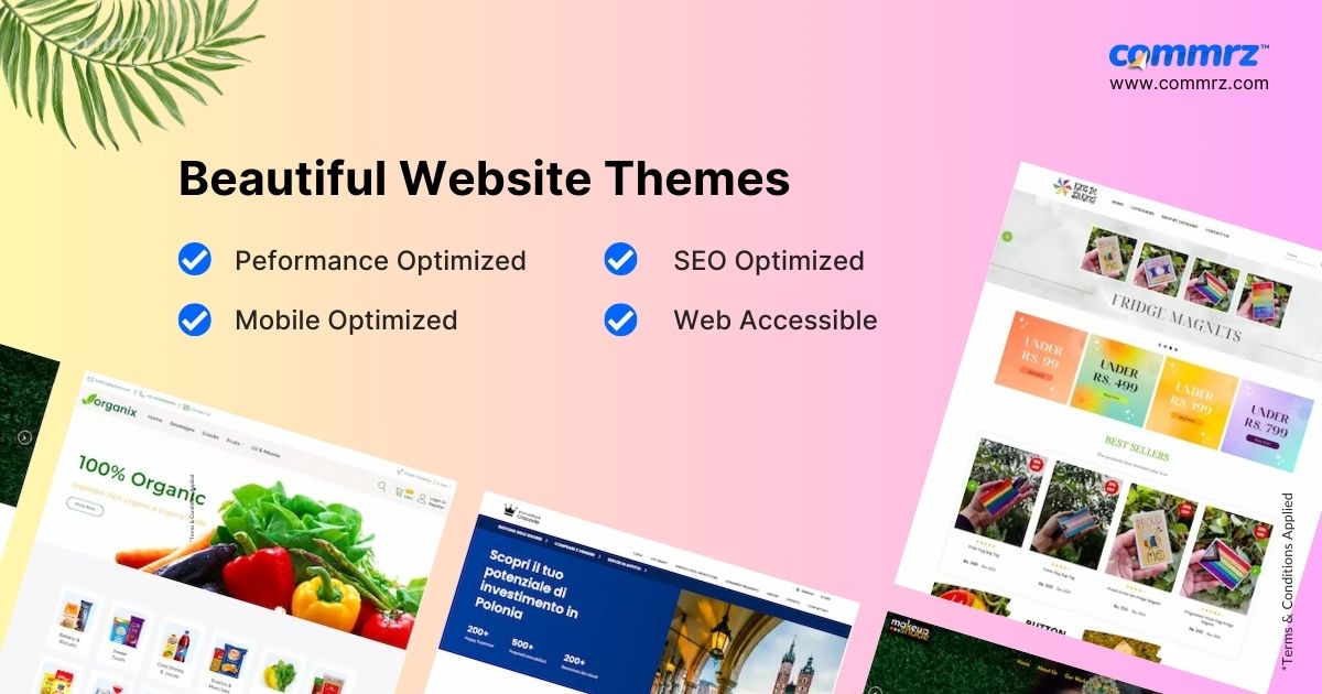 Beautiful Website Themes for Free | commrz